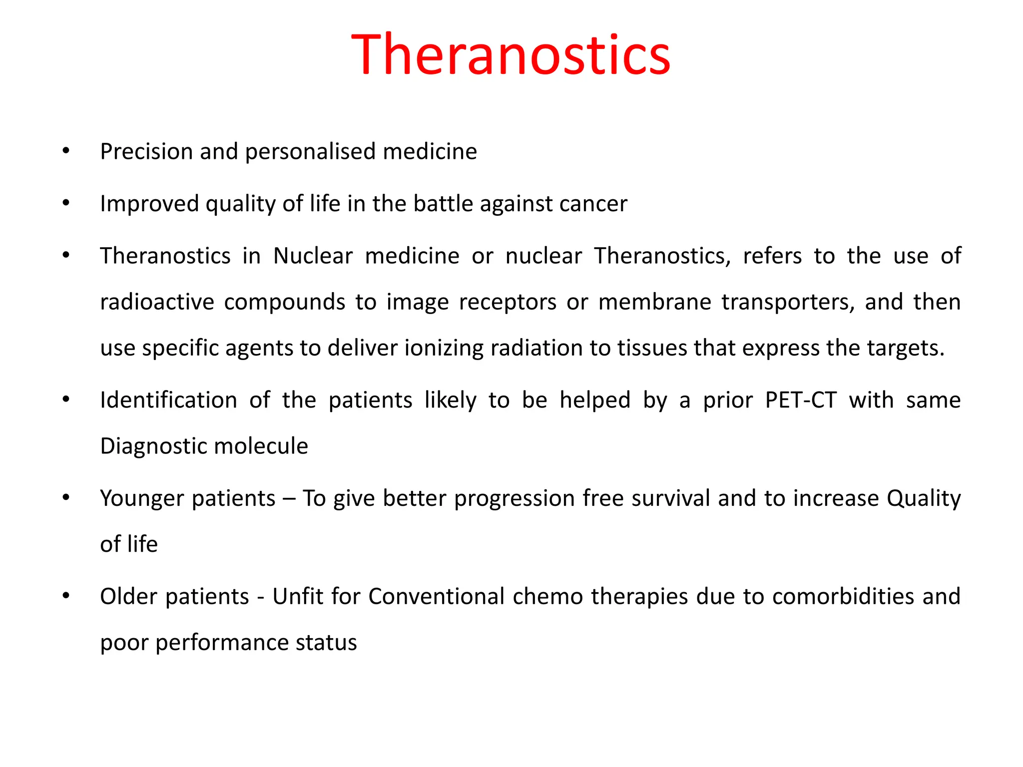 Theranostics a ray of hope in cancer treatment.ppt