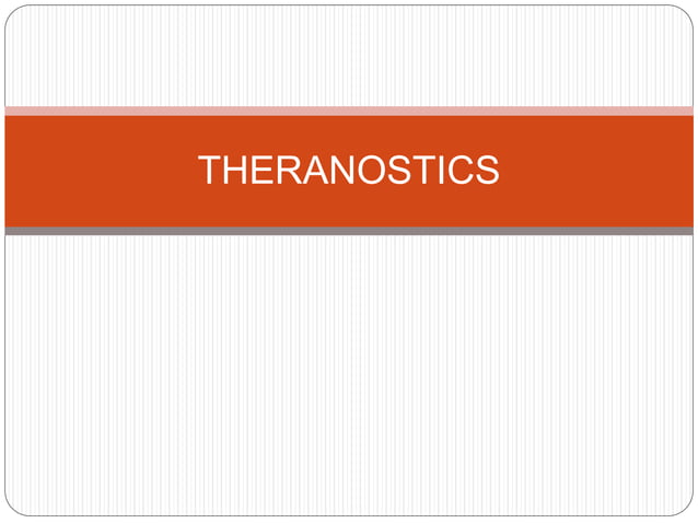 Theranostics | PPTX | Thyroid Disorders | Endocrine and Metabolic Diseases