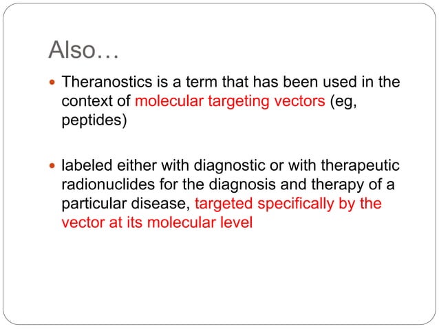Theranostics | PPTX | Thyroid Disorders | Endocrine and Metabolic Diseases