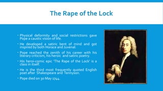 The rape of the lock | PPTX