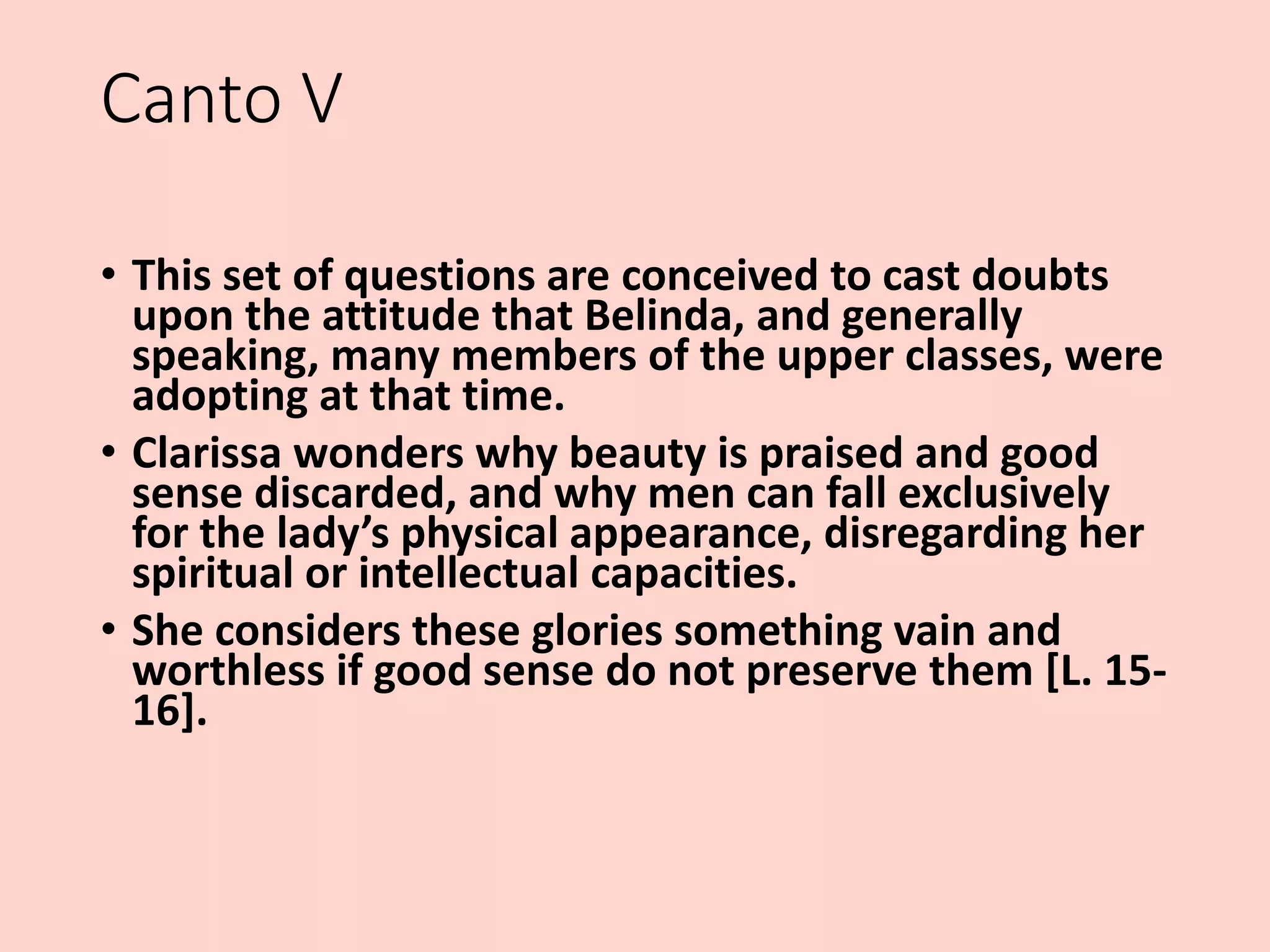 The rape of the lock. brief explanation | PPTX