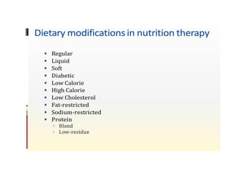 THERAPEUTIC-DIET different types of diet for various illness | PDF