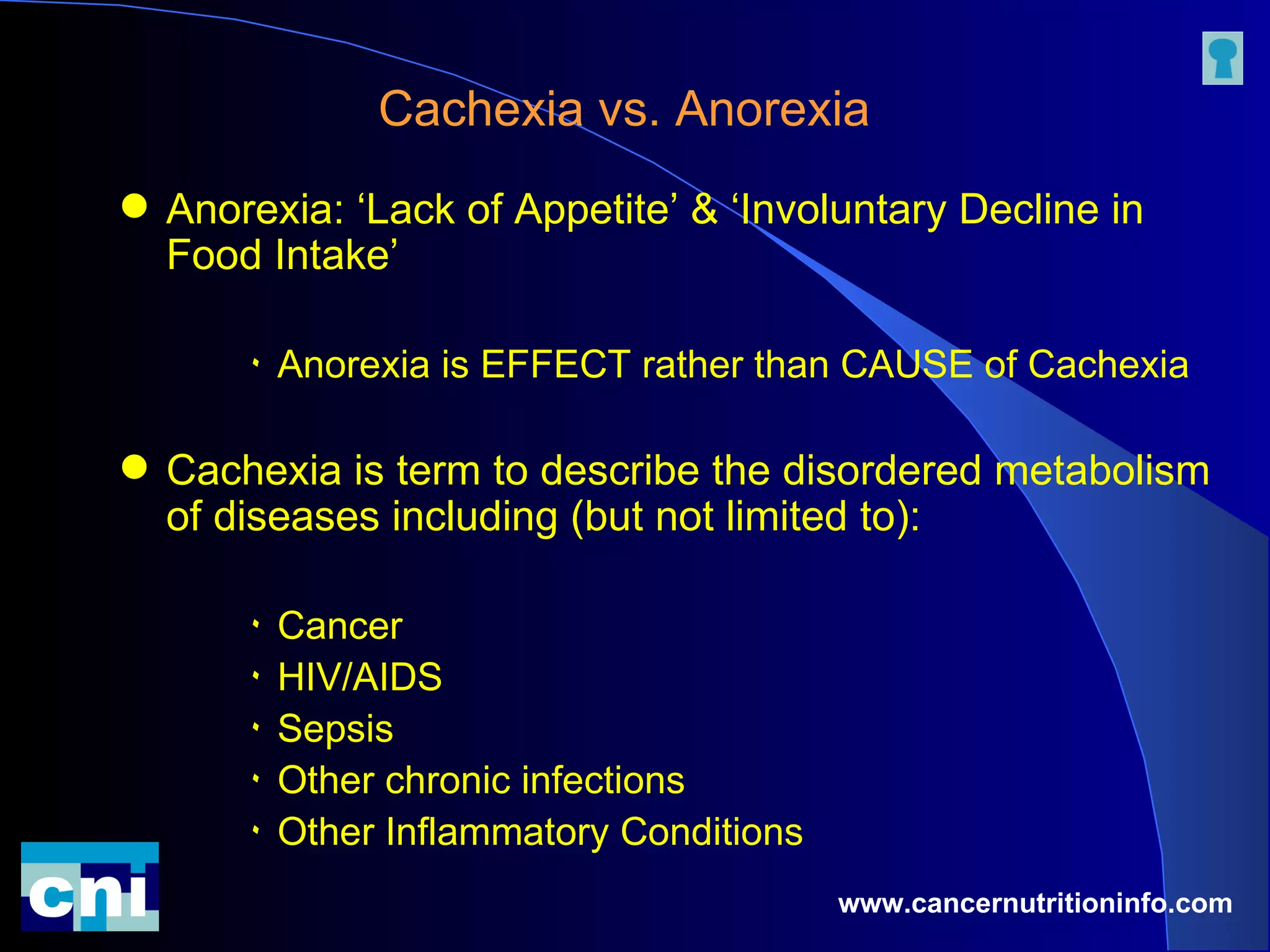 Therapeutic Nutrition In the Oncology Population | PPT