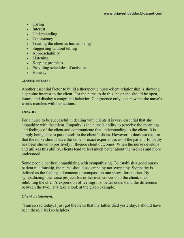 Therapeutic and non therapeuitc communication techniques | PDF