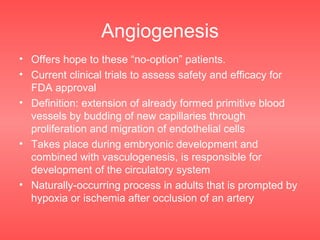 Therapeutic Angiogenesis | PPT