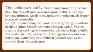 Therapeutic barriers and johari window | PPTX