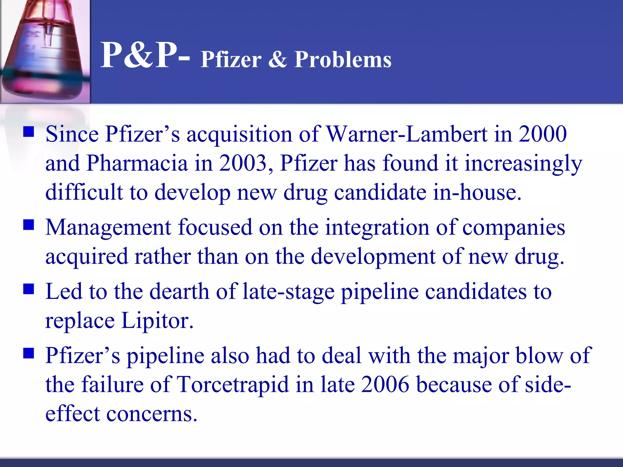Therapeutic Benefits Of Wyeth To Pfizer | PPT