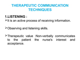 Therapeutic Commmunication-Unit 4(1).pptx