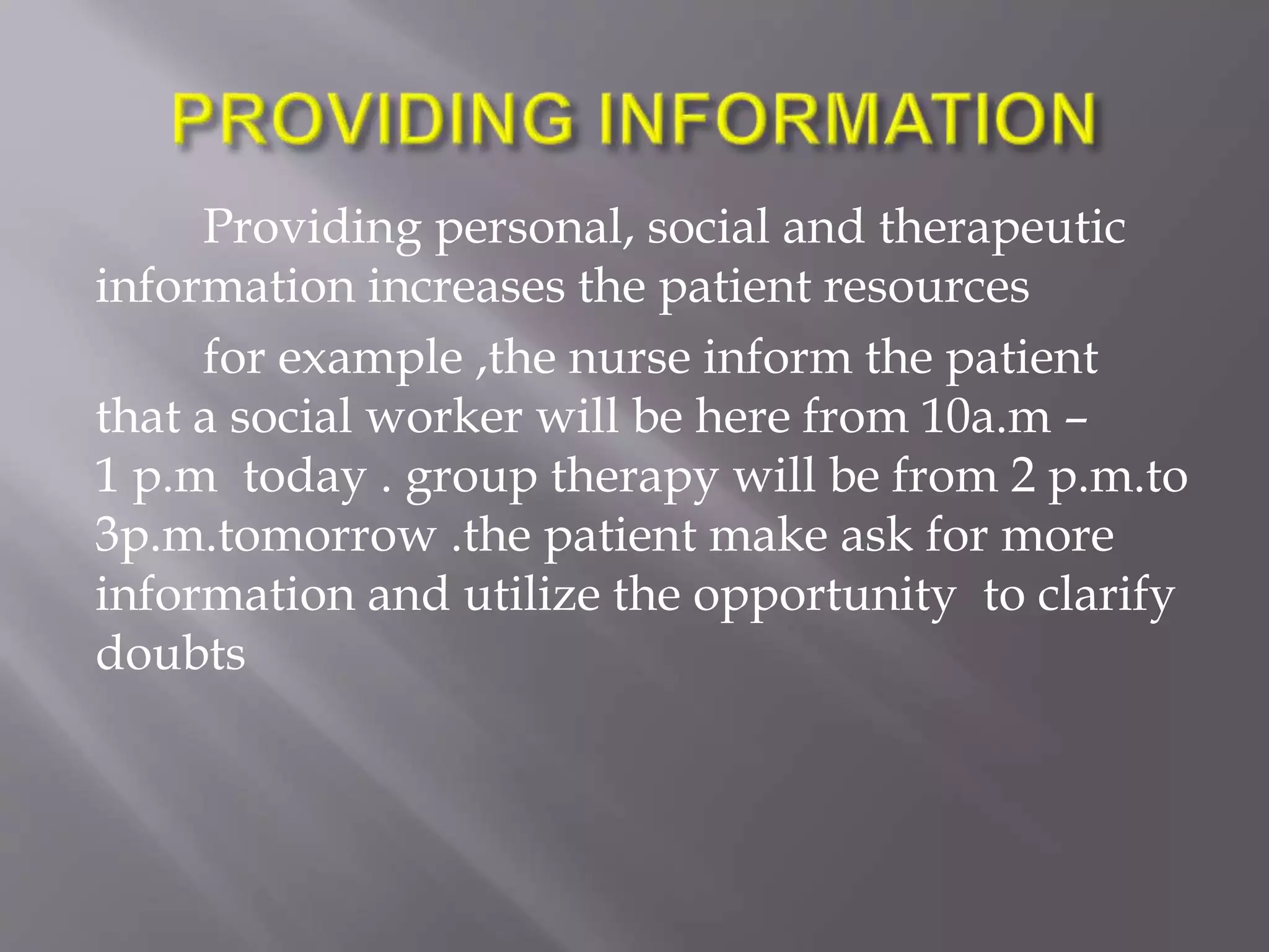 Therapeutic communication | PPTX