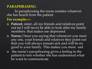 Therapeutic communication | PPT