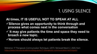Therapeutic Communication | PPTX