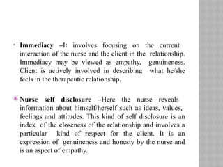 THERAPEUTIC COMMUNICATION TECHNIQUES MENTAL HEALTH NURSING | PPTX