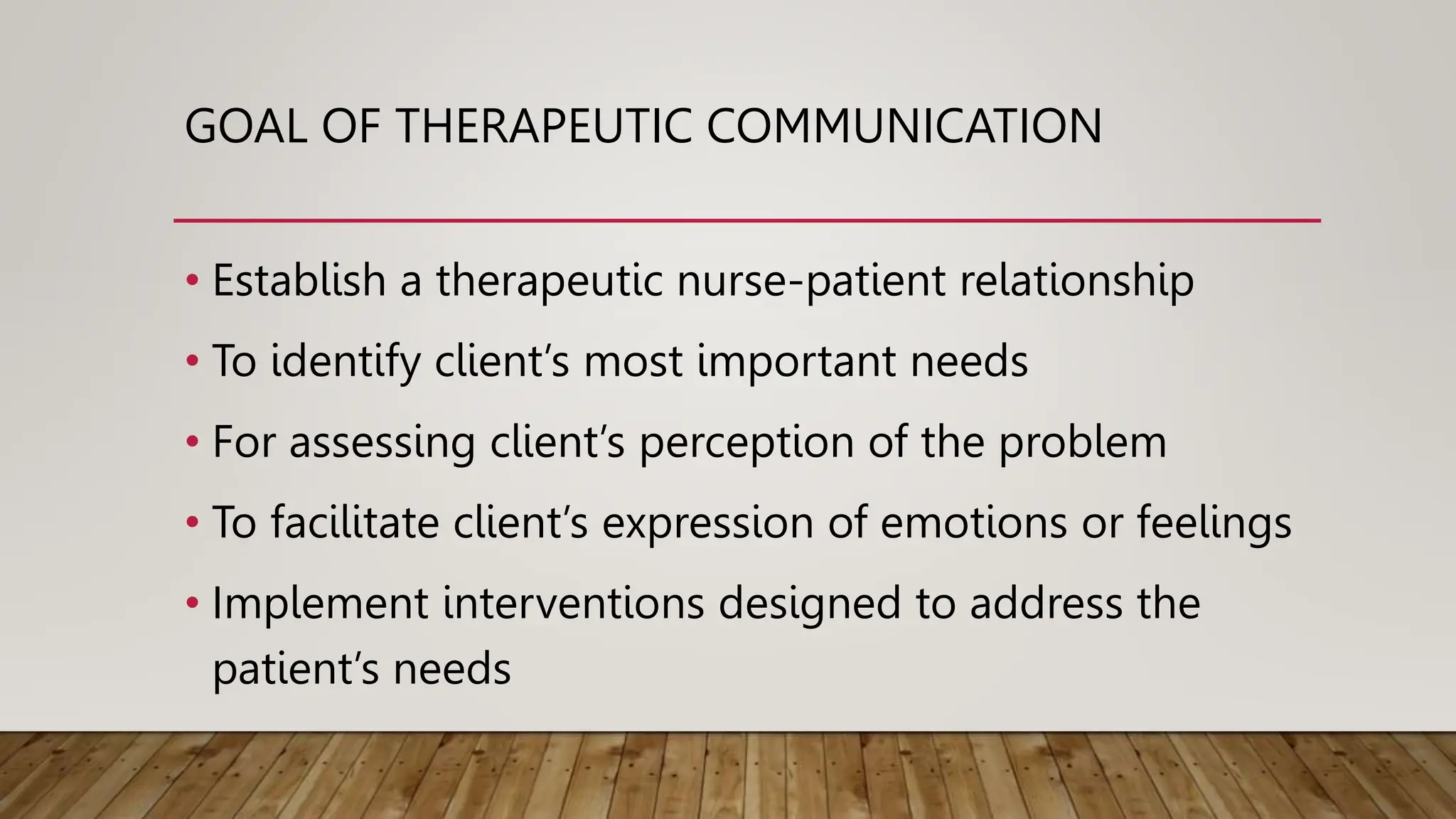 Therapeutic Communication and Nurse – Patient Interaction 1.pptx