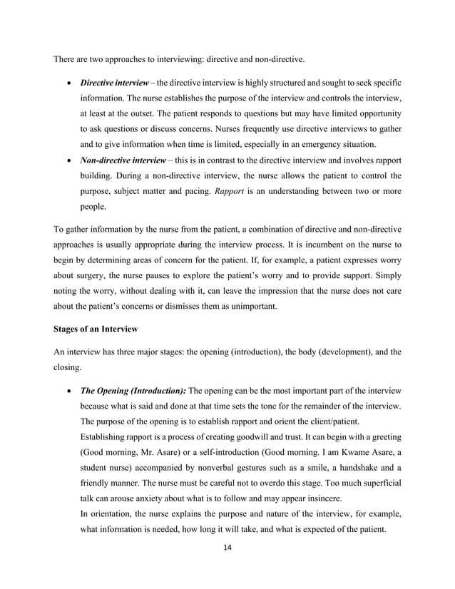 THERAPEUTIC COMMUNICATION FOR THE STUDENT NURSE - RICHARD OPOKU ASARE | PDF