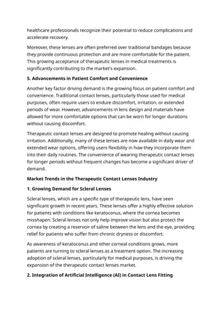 Therapeutic Contact Lenses Market Growth: Advancements in Materials | DOCX