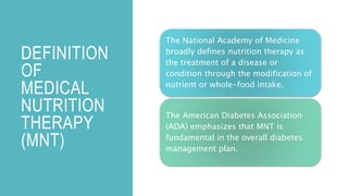 Therapeutic diet: DM | PPTX