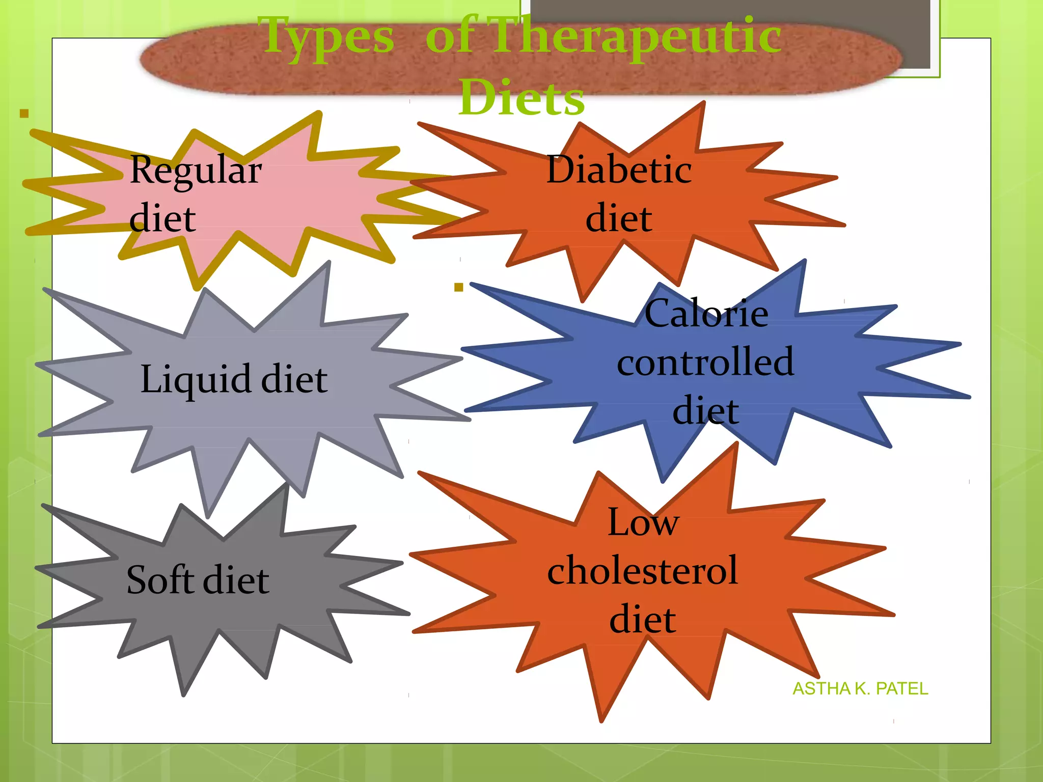 Therapeutic diet or Types of Diet | PPTX