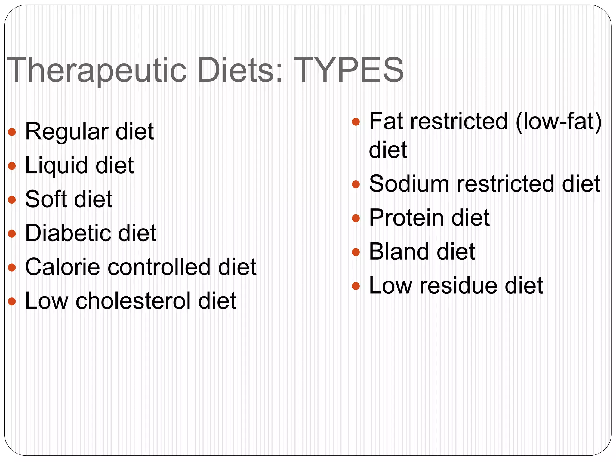 Therapeuticdiets | PPTX