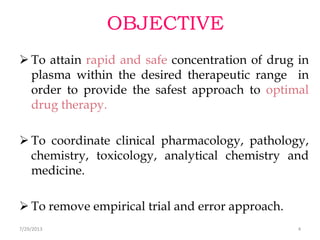 Therapeutic drug monitoring | PPTX