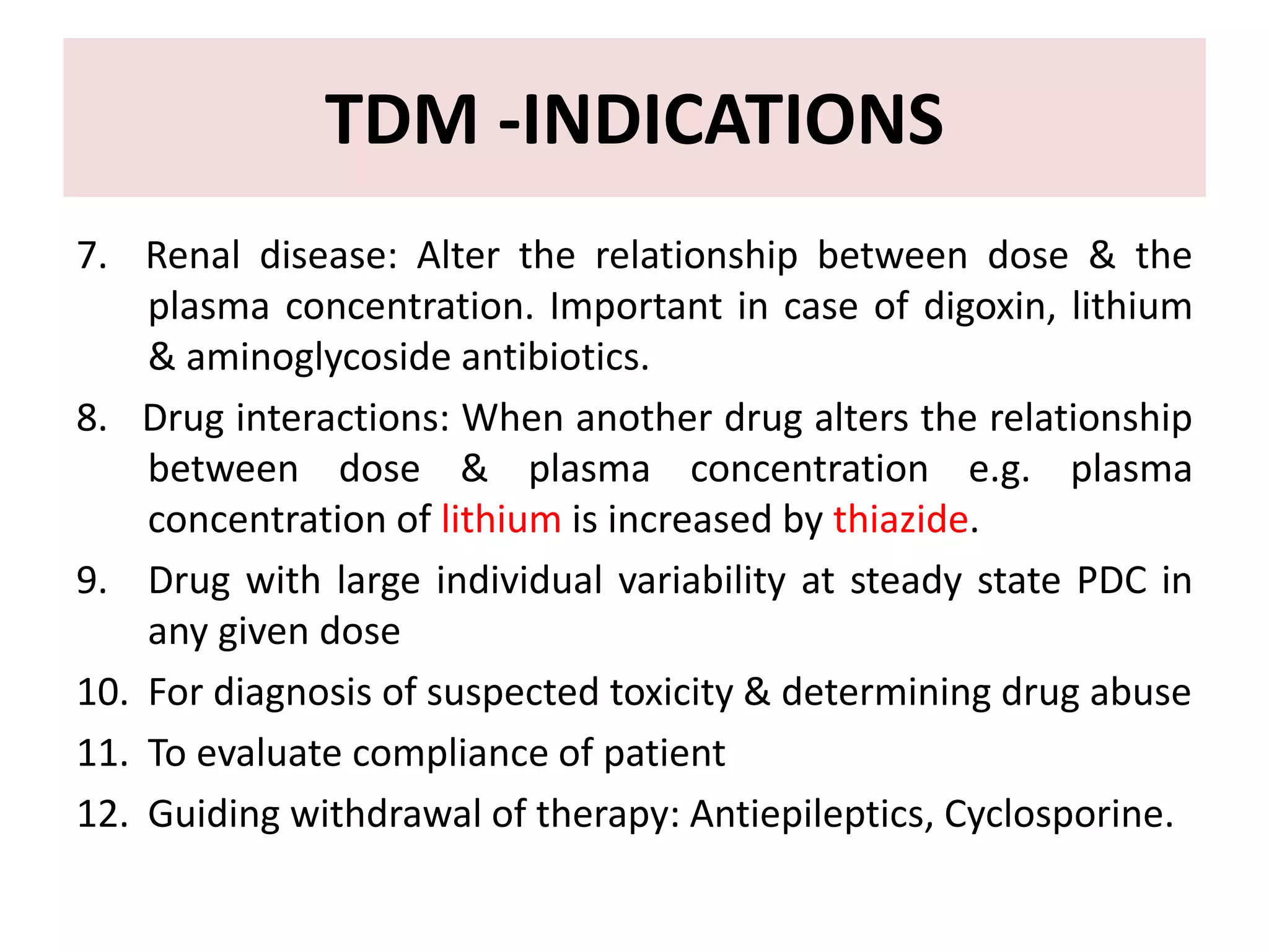 Therapeutic drug monitoring | PPTX
