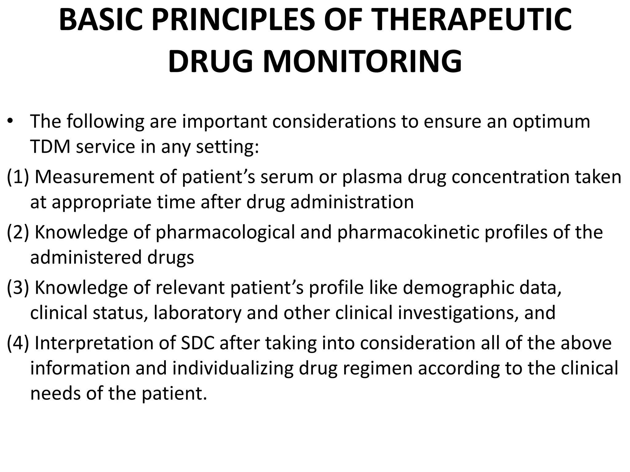 Therapeutic drug monitoring | PPTX