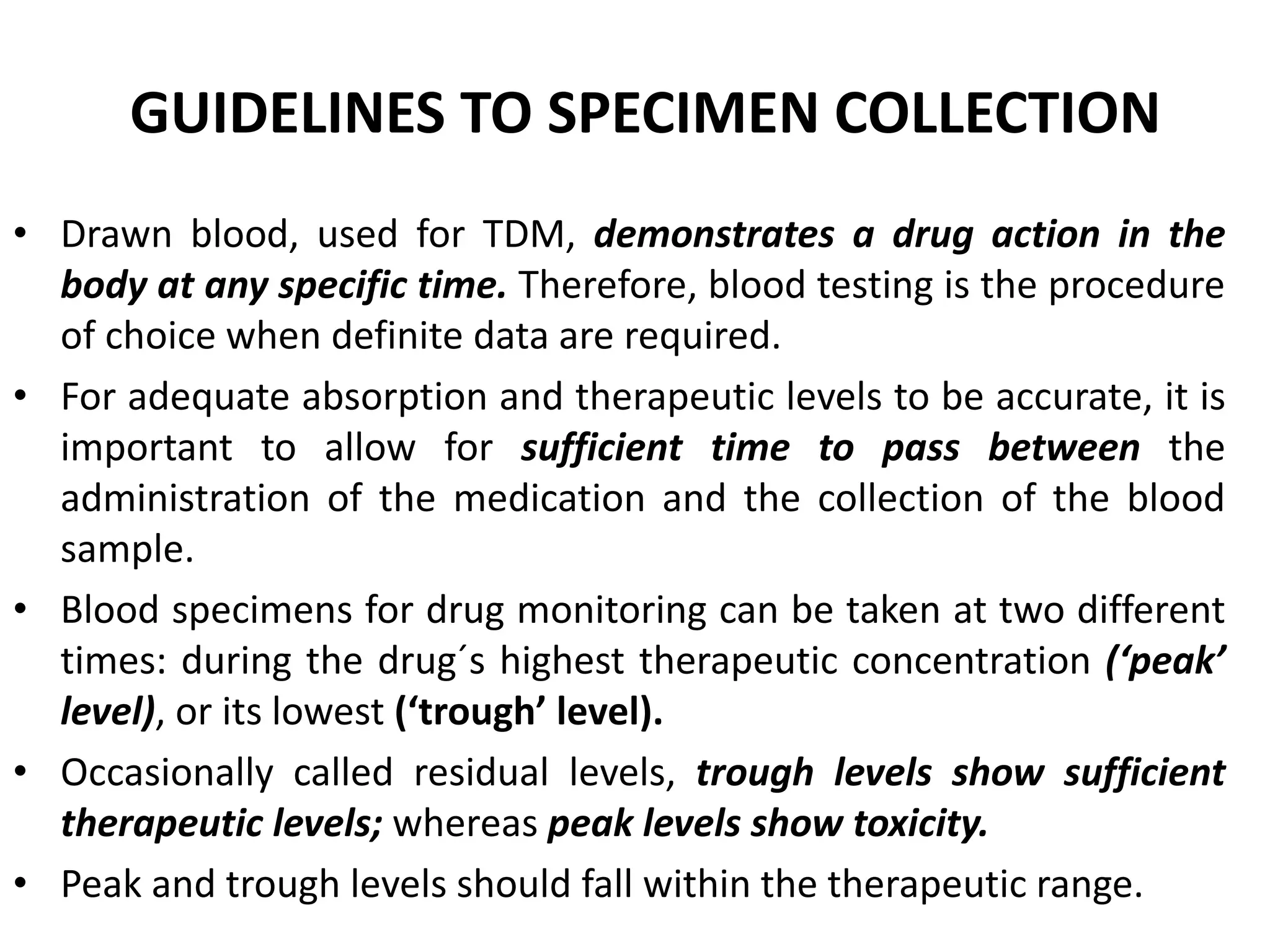 Therapeutic drug monitoring | PPTX