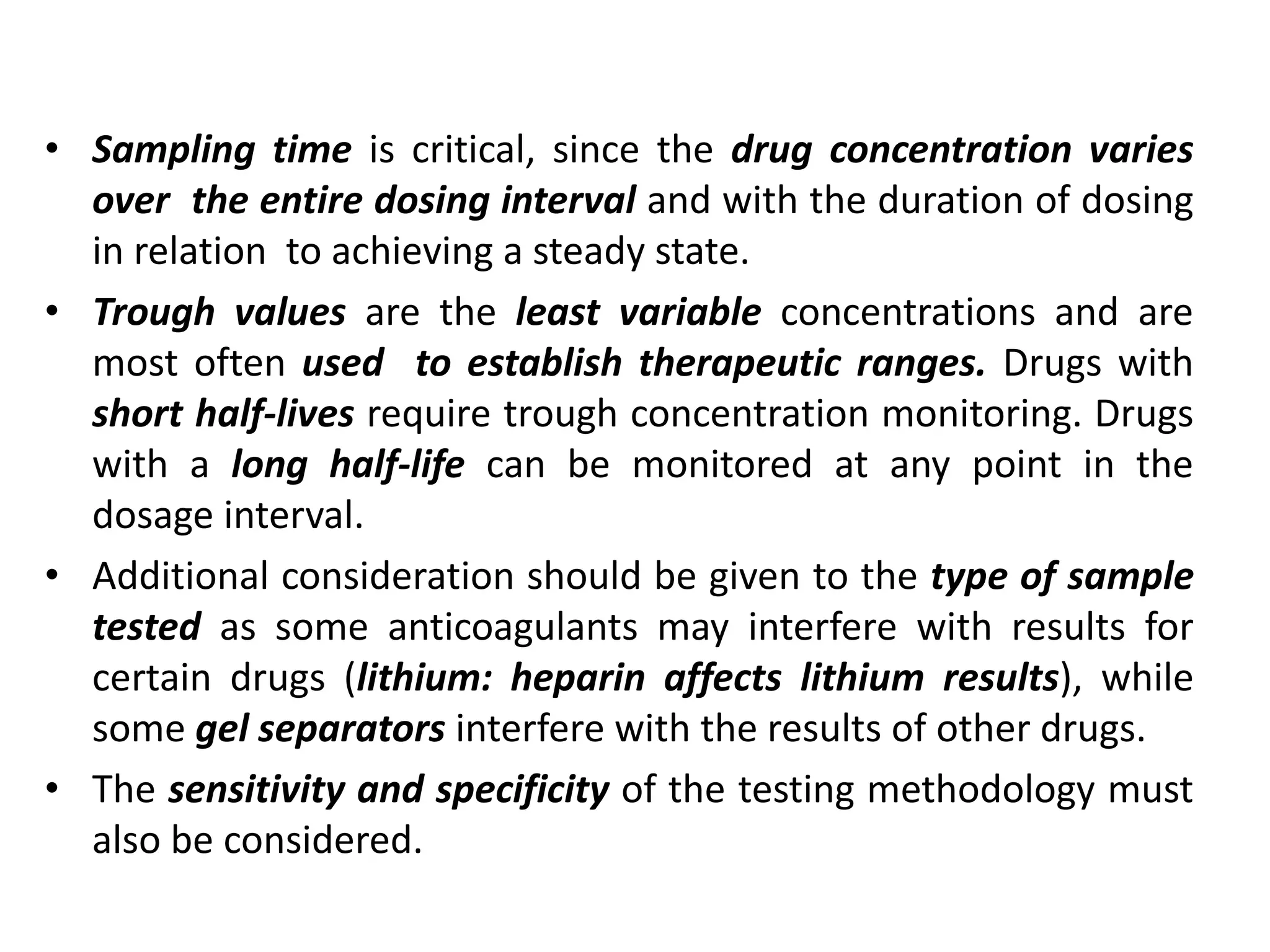 Therapeutic drug monitoring | PPTX