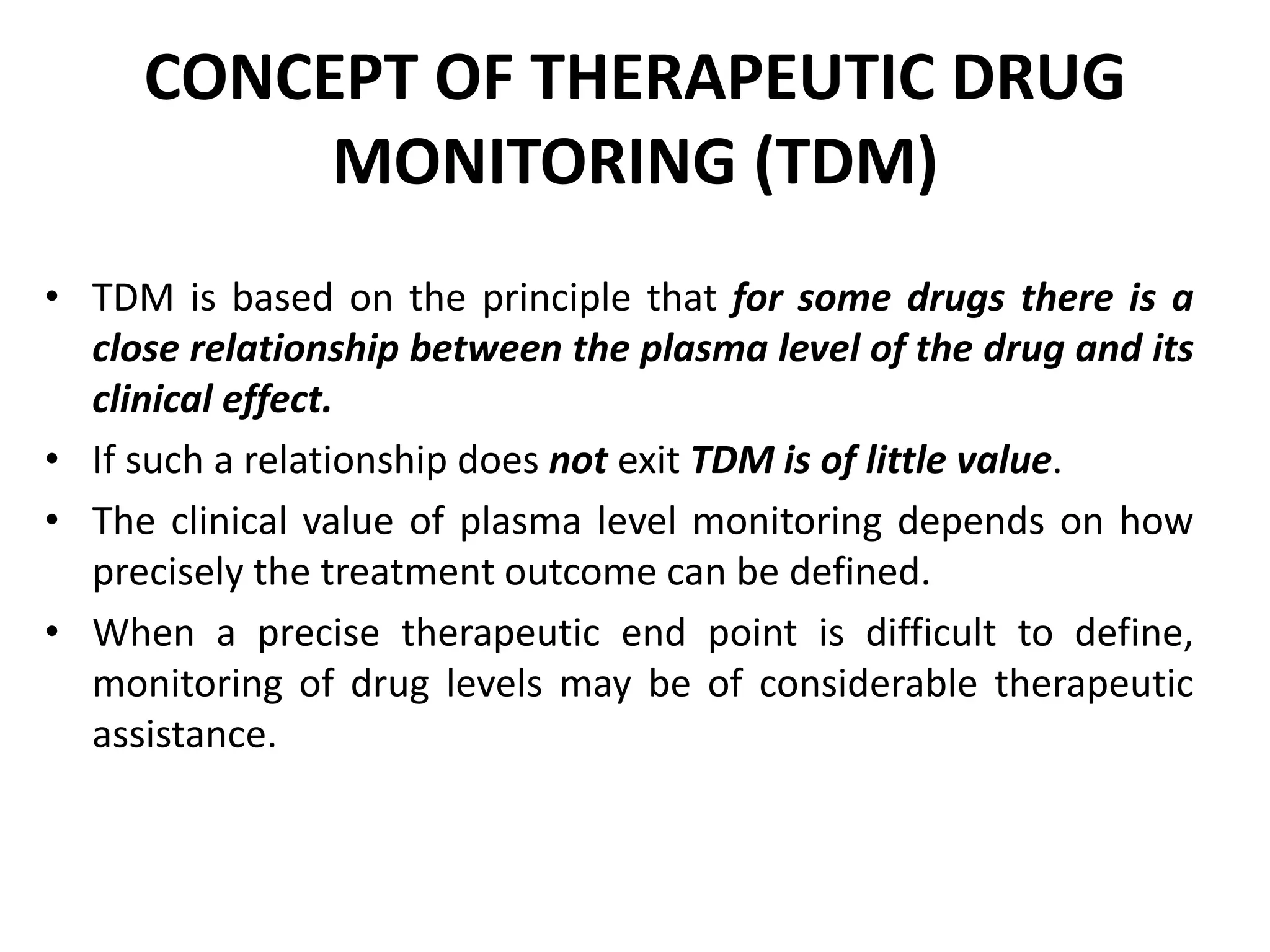 Therapeutic drug monitoring | PPTX