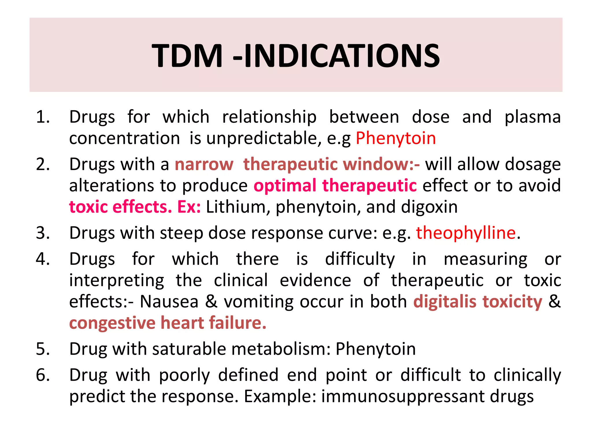 Therapeutic drug monitoring | PPTX