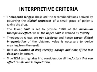 Therapeutic drug monitoring | PPT