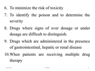Therapeutic drug monitoring | PPTX
