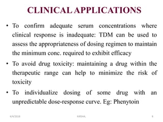 Therapeutic drug monitoring | PPTX