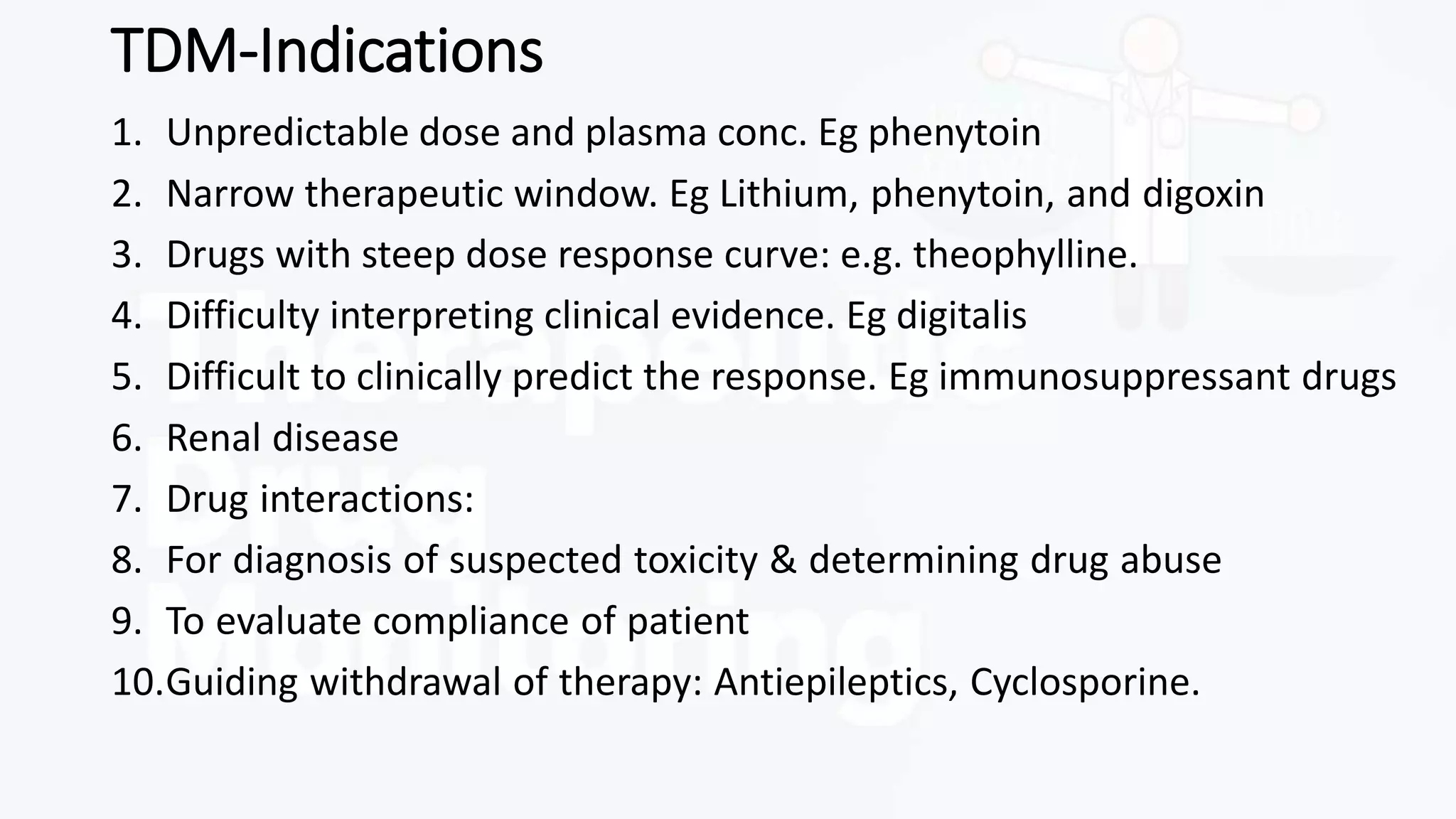 Therapeutic drug monitoring (TDM) | PPTX