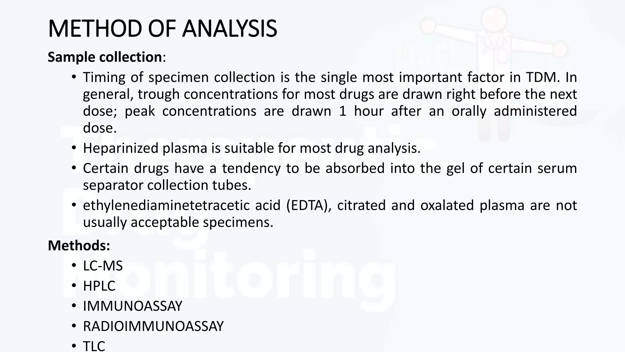 Therapeutic drug monitoring (TDM) | PPTX