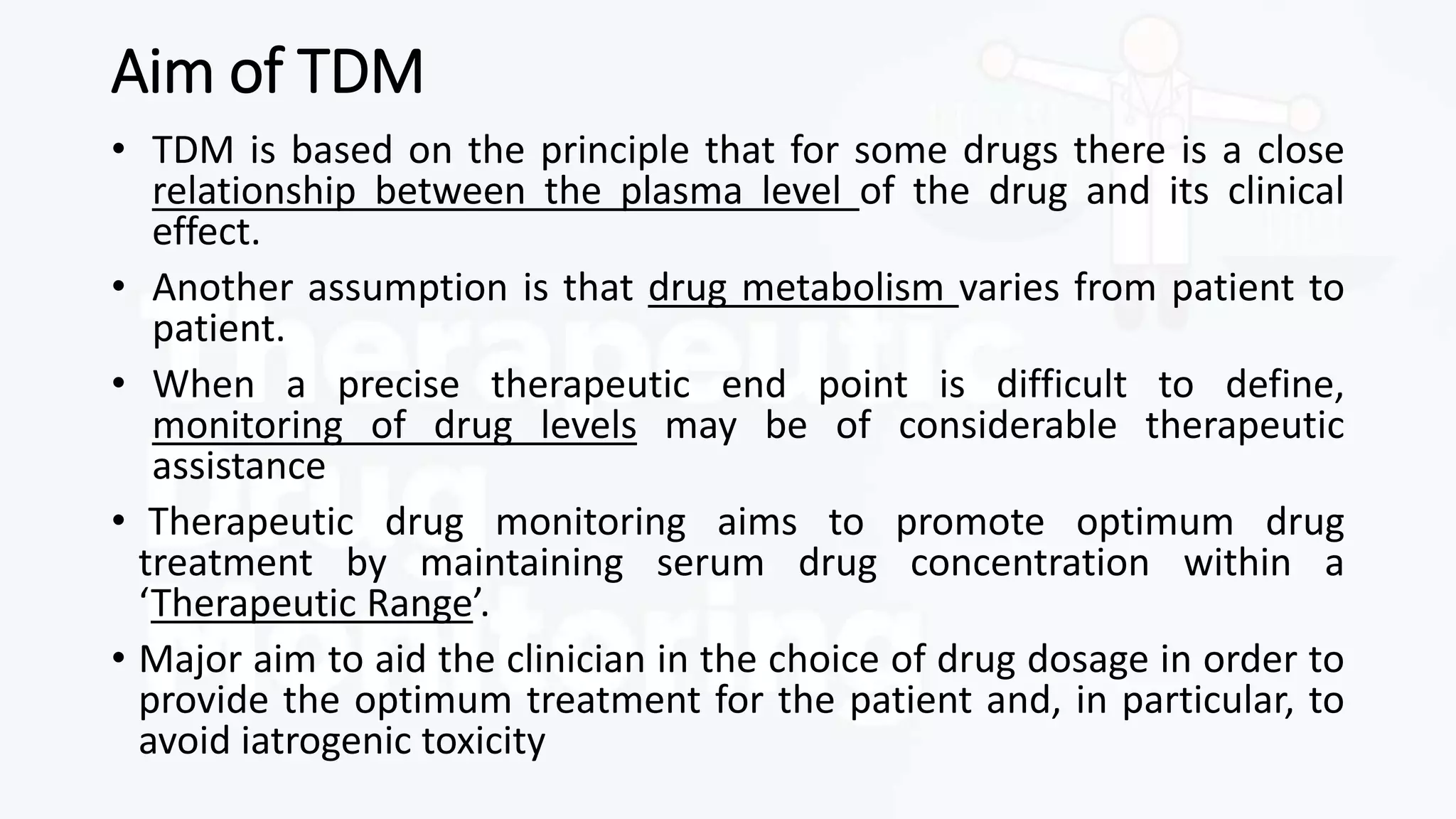 Therapeutic drug monitoring (TDM) | PPTX