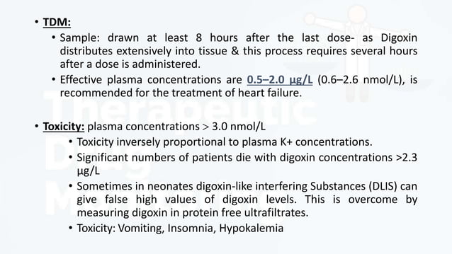 Therapeutic drug monitoring (TDM) | PPTX