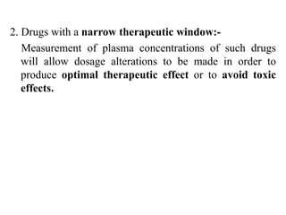 Therapeutic drug monitoring | PPTX