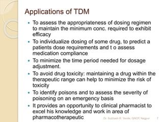 Therapeutic Drug Monitoring | PPTX