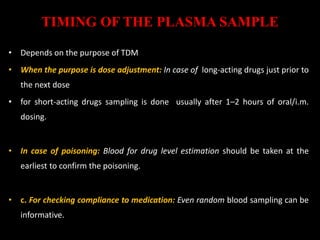 Therapeutic drug monitoring | PPTX