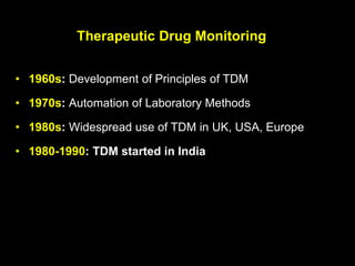 Therapeutic drug monitoring | PPTX