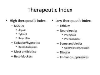 Therapeutic drug monitoring final | PPT