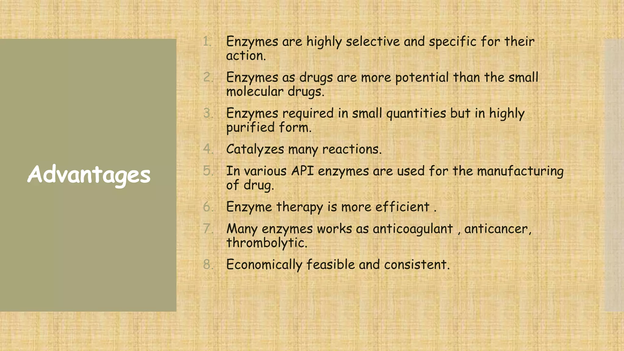 Therapeutic enzymes working | PPTX