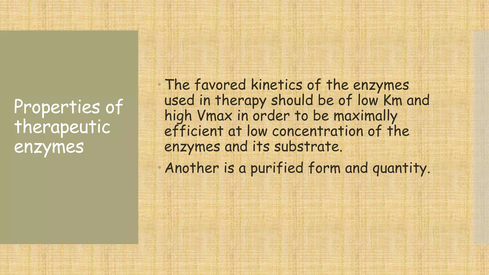 Therapeutic enzymes working | PPTX