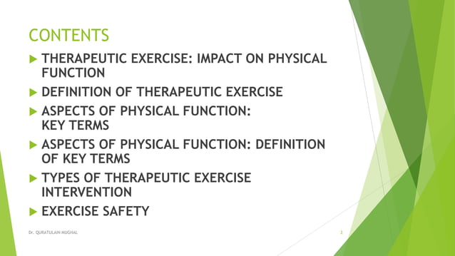 Therapeutic exercise foundation concepts | PPTX | Physical Therapy ...