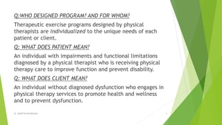 Therapeutic exercise foundation concepts | PPTX
