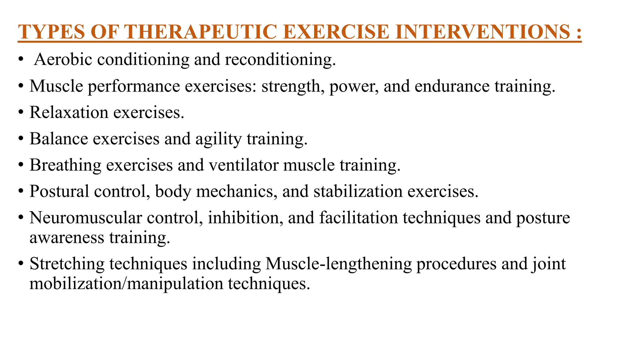 therapeutic exercise presentation.pptx | Physical Therapy | Wellness