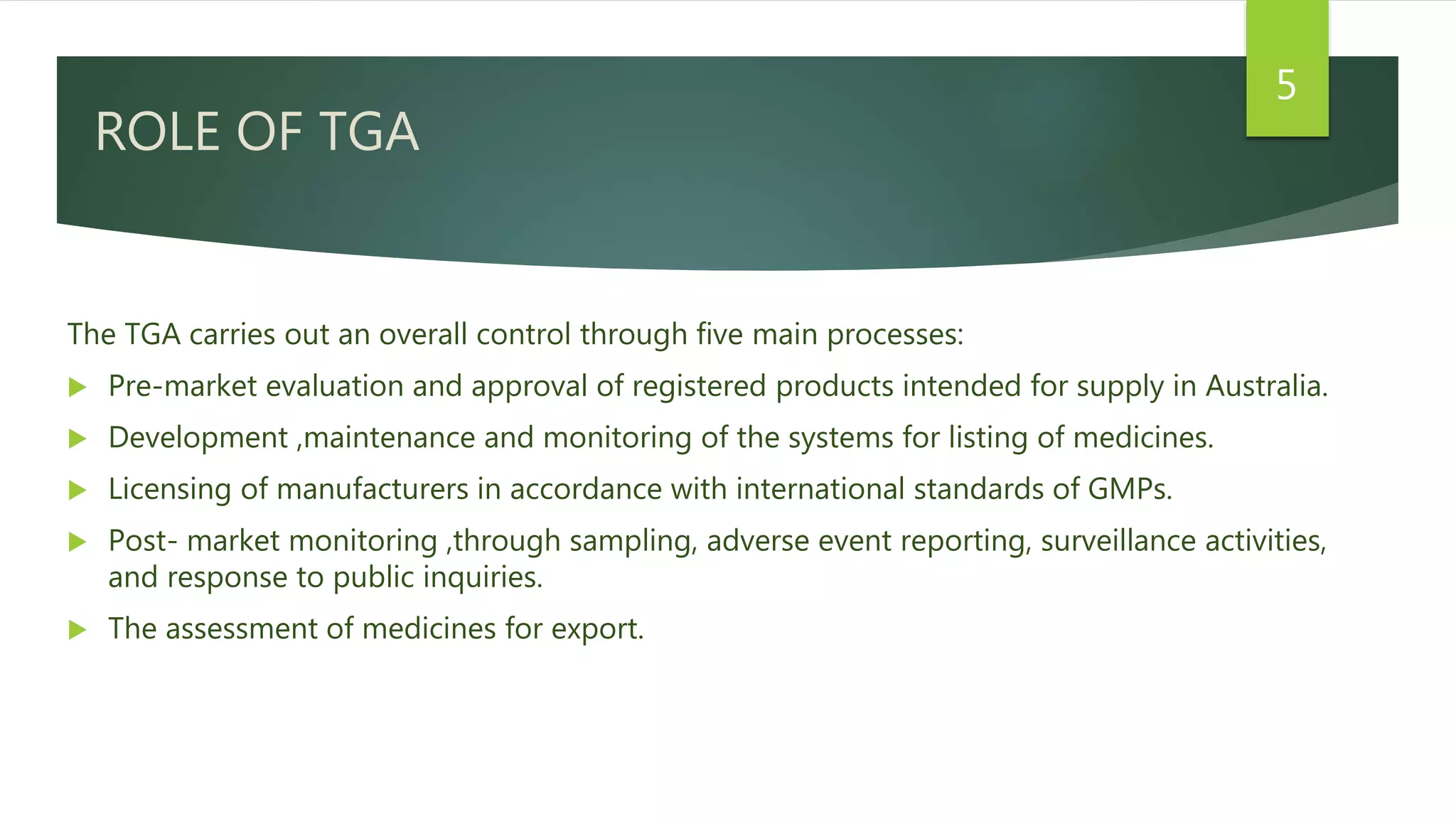 Therapeutic goods adminstration | PPTX