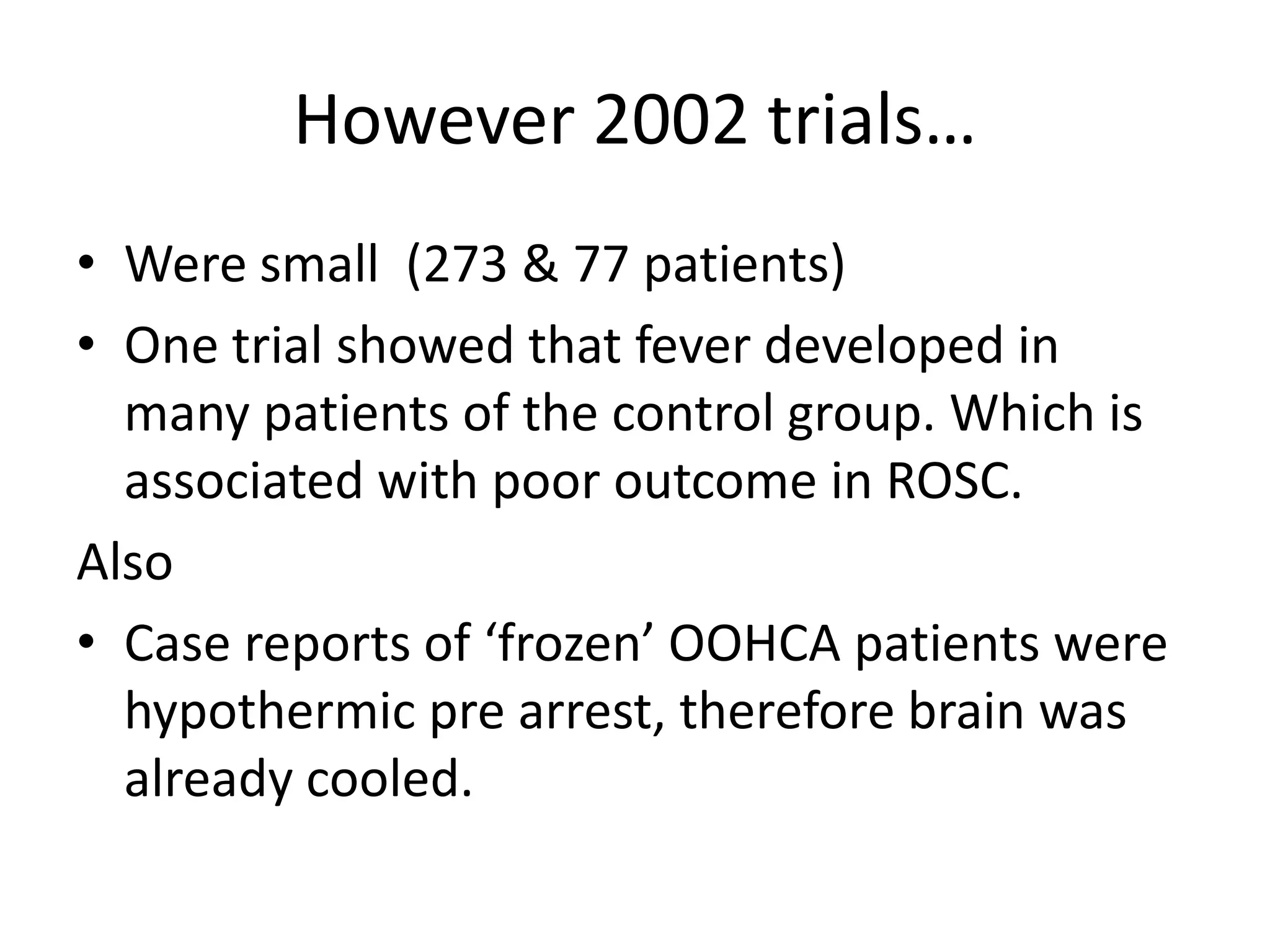 Therapeutic hypothermia - current evidence | PPTX
