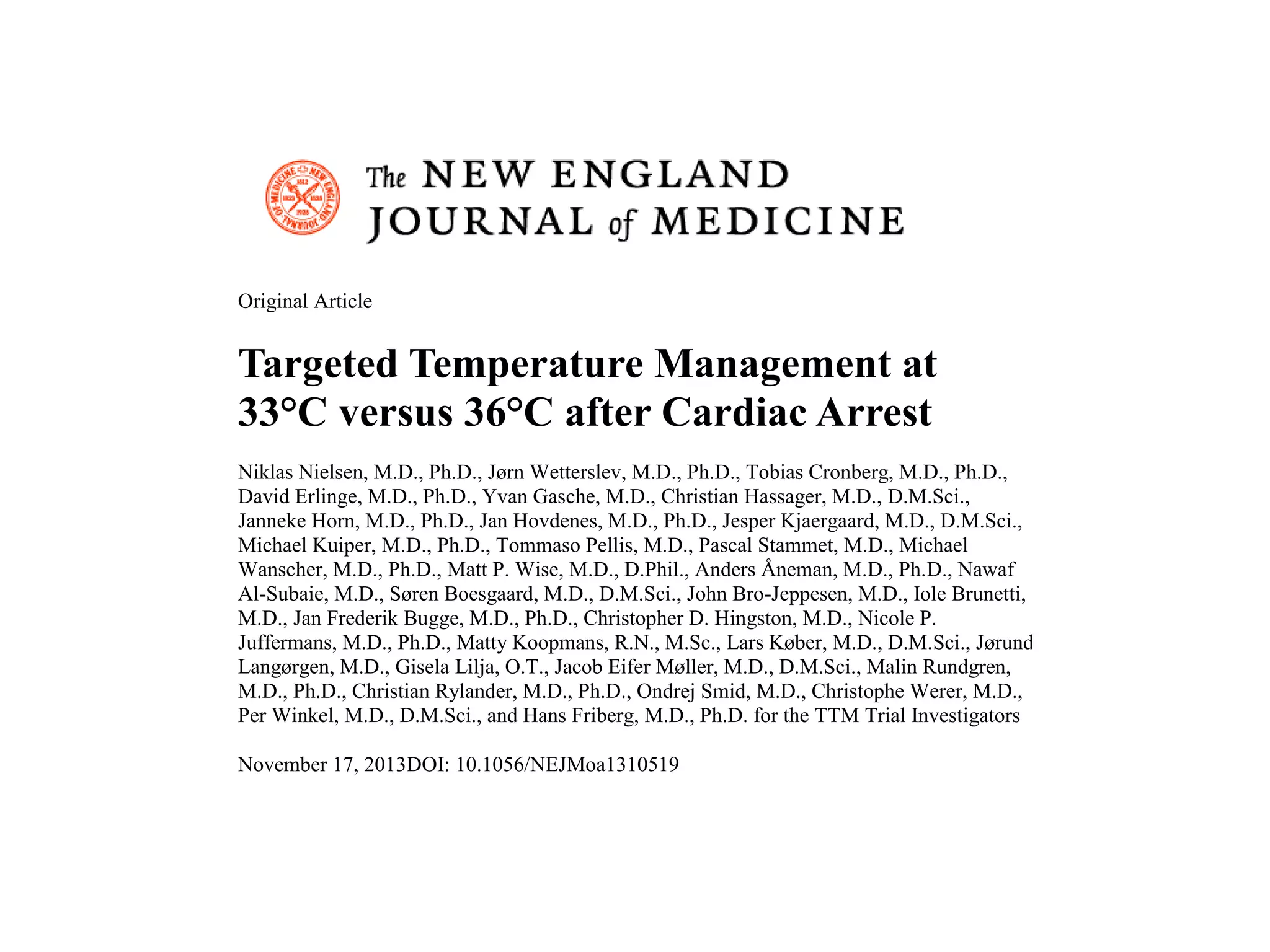 Therapeutic hypothermia - current evidence | PPTX