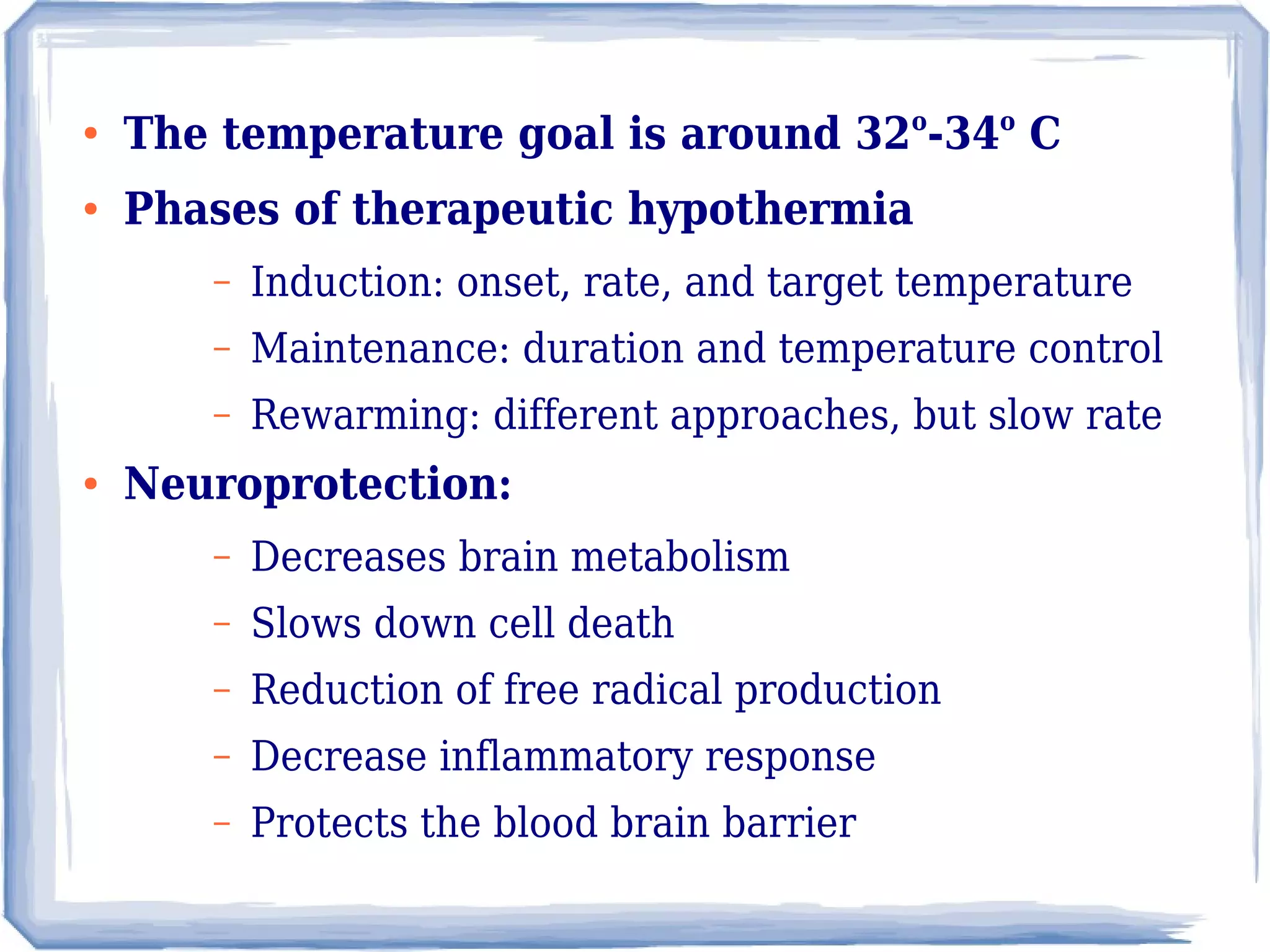 Therapeutic hypothermia | PDF